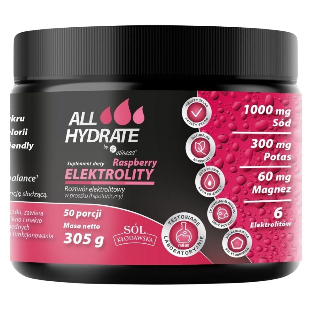 Aliness ALLHydrate Elektrolīti, Avenes - 305 g – Medpak