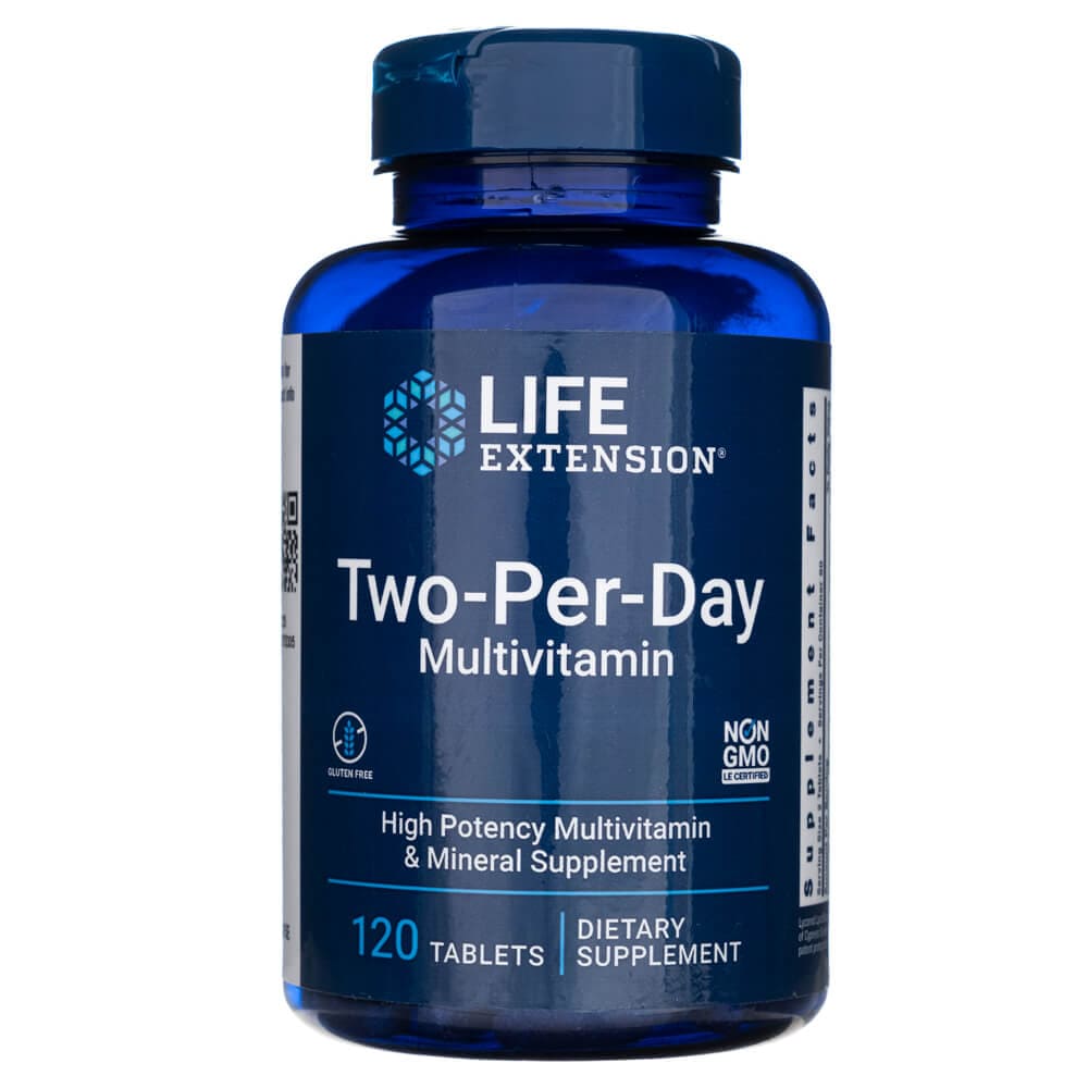 Life Extension Multivitamīns divreiz dienā 120 tabletes – Medpak
